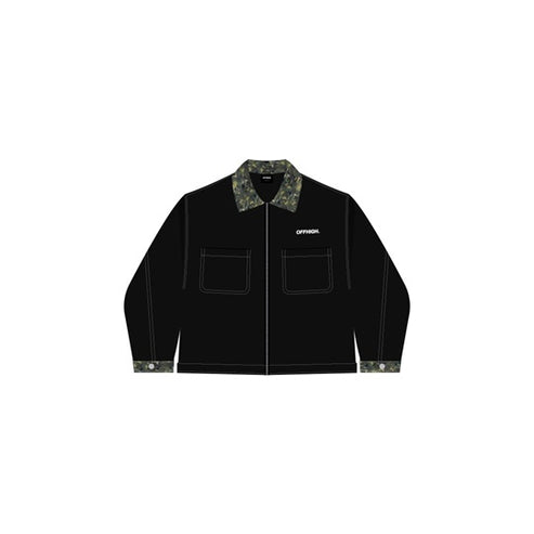 OFFHIGH RIOT WORK ZIP BLACK JACKET